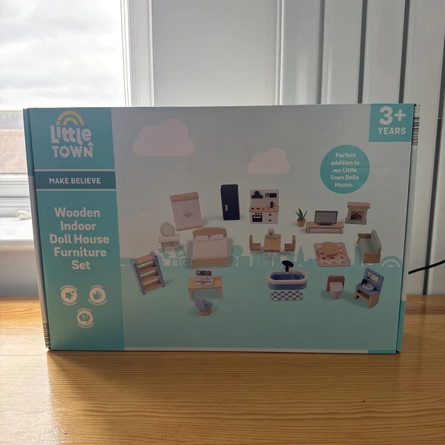 ALDI LITTLE TOWN Wooden Toys Event 2025 Wooden Indoor Doll House ...