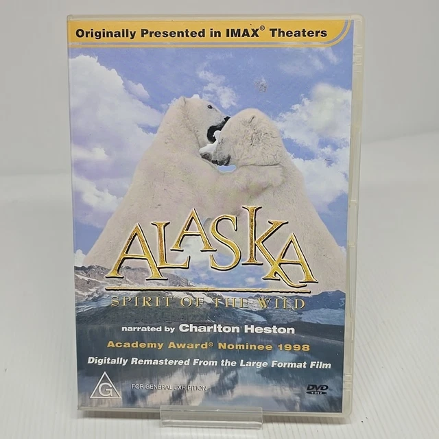 ALASKA-SPIRIT OF THE Wild IMAX (DVD, 1996) Documentary Charlton Heston ...