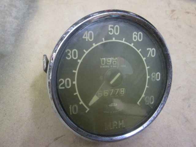 BMC/AUSTIN/MORRIS/MG/WOLSELEY/RILEY/SMITHS JAEGER SPEEDO Clock 90 Mph ...