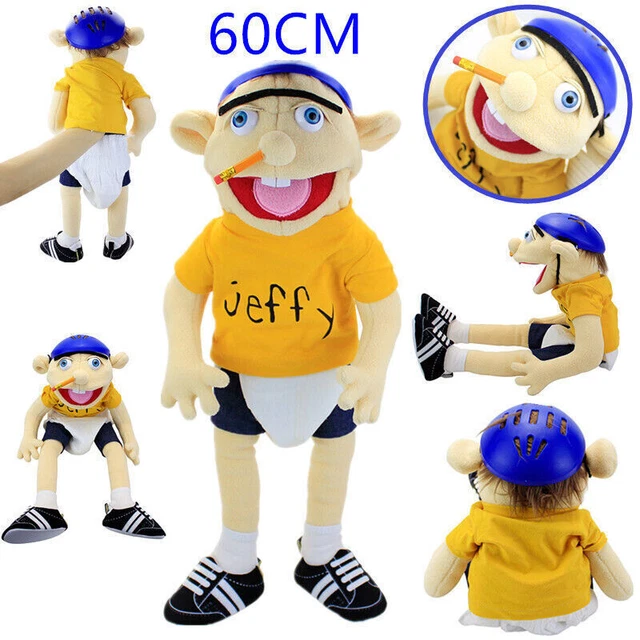 JEFFY PLUSH COSPLAY Toy Jeffy Hat Hand Puppet Game Stuffed Doll Kids ...