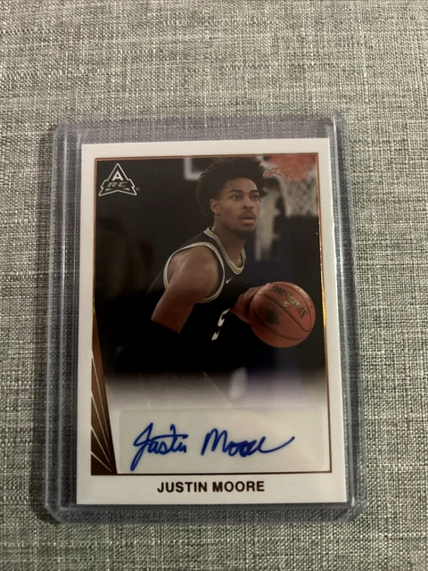 2021-22 LEAF MEMORIES Basketball Justin Moore Auto BA-JM2 Villanova ...
