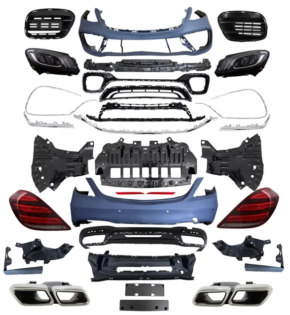 MERCEDES S CLASS W222 2013-17 S63 Amg Conversion Body Kit Primed ...