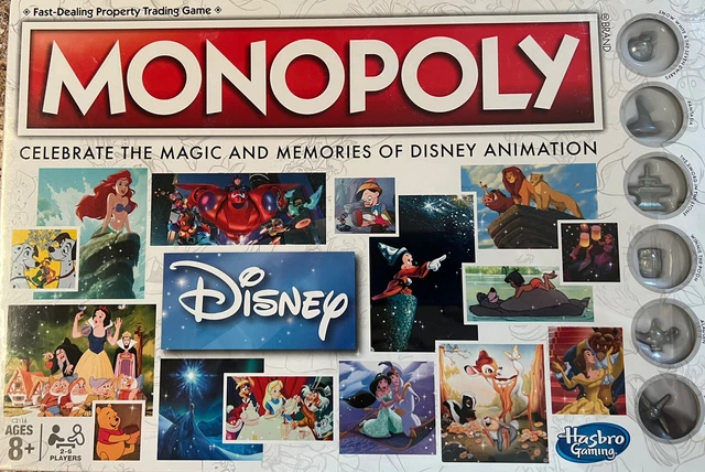 DISNEY ANIMATION MONOPOLY Celebrate The Magic And Memories SEALED £47. ...