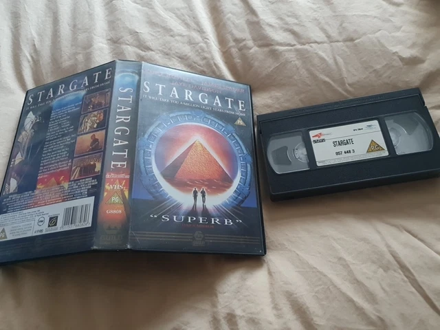 STARGATE THE MOVIE VHS Tape Ex-Rental Large White Case 1994 Sci-fi MGM EUR 8,21 - PicClick IT