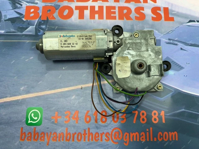 MOTEUR DE TOIT électrique A2038203242 0390200020 MERCEDES-BENZ W203 ...