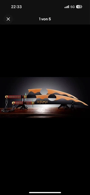 NICHIRIN SCHWERTER (TENGEN Uzui) - Demon Slayer 1/1 Proplica Bandai ...