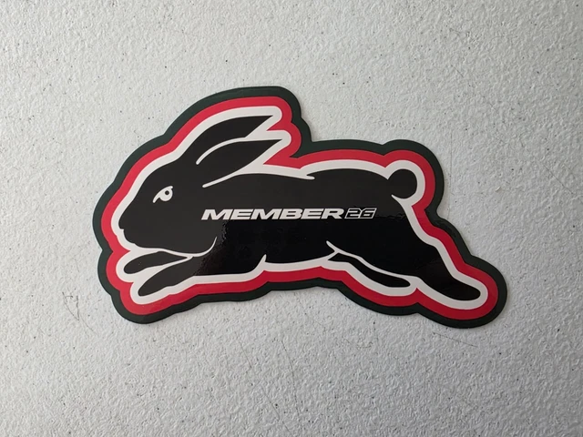 NRL SOUTH SYDNEY Rabbitohs 2026 Member Sticker Souths Red Green Brand ...