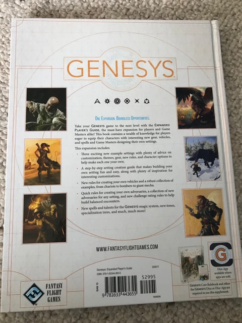 GENESYS RPG CORE Rules, Player Guide, GM Screen and Dice £59.98 ...