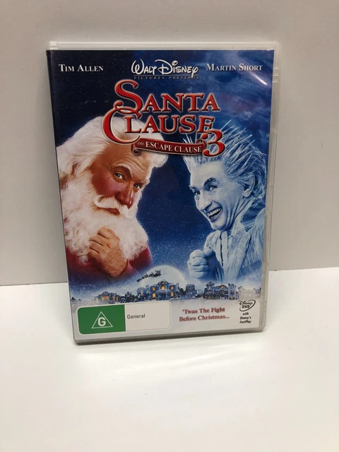 THE SANTA CLAUSE 3-The Escape Clause (DVD, 2006) Very Good Condition ...