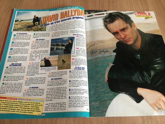 DAVID HALLYDAY COUPURE presse 2000 2 pages Article clipping EUR 5,95 ...