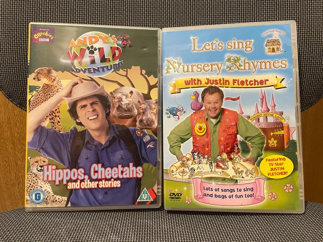 2 X USED BBC CBeebies R2 DVDs - Justin Fletcher / Andy's Wild ...