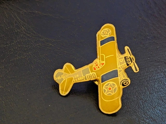 PINS INSIGNE MILITAIRE Avion US Navy Biplan S35 Aircraft Label Pin Aviation EUR 4,95 - PicClick FR