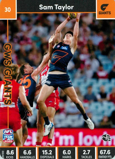 2023 GWS GIANTS AFL Card SAM TAYLOR Teamcoach $4.49 - PicClick AU