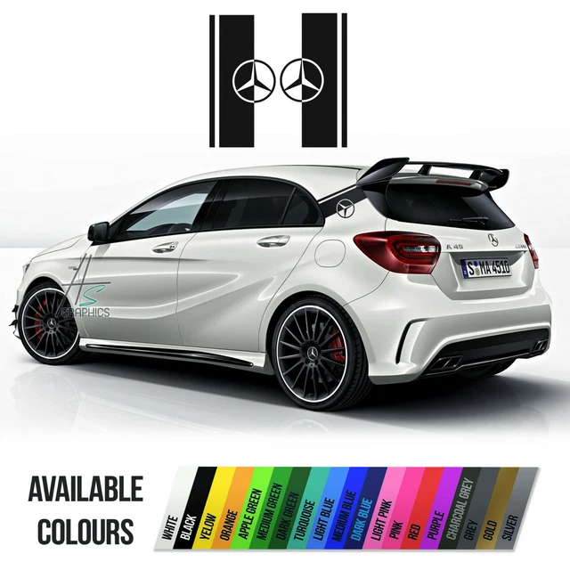 SIDE STRIPES FOR Mercedes Benz W176 A Class A45 AMG VINYL DECALS ...