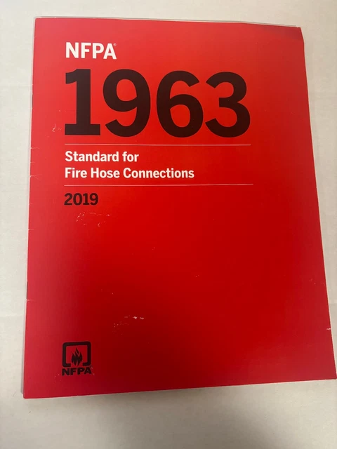 NFPA 1963, STANDARD for Fire Hose Connections : 2019 Edition by ...