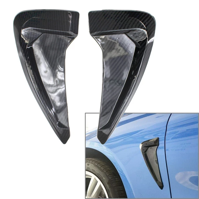 CARBON SIDE MARKER Fender Air wing Vent Trim M Cover Fit BMW 2014+ F15 ...