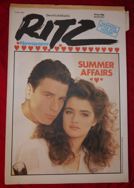 DAVID LICHFIELD'S RITZ newspaper No. 91 - 1984 Andre Gere and Rachel ...