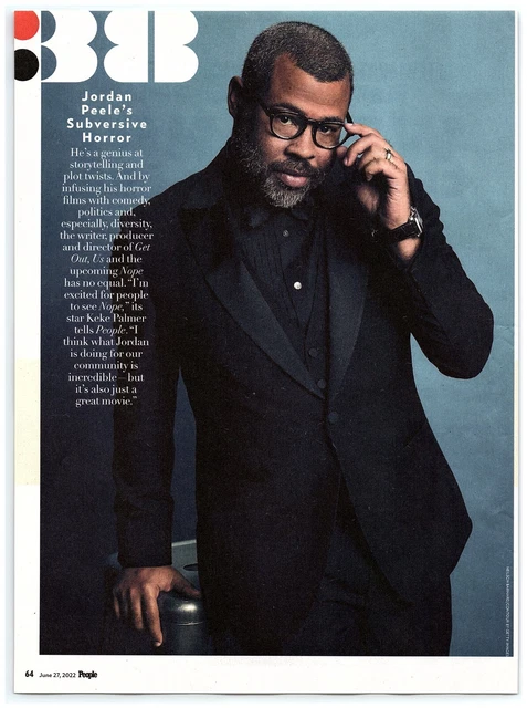 JORDAN PEELE PAGE magazine CELEBRITY CLIPPING photo article Get Out Us ...