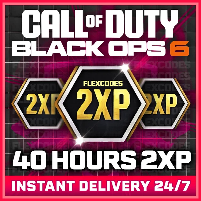 CALL OF DUTY Black Ops 6 💎 40 HOURS DOUBLE XP 💎COD BO6 2XP RANK UP ...