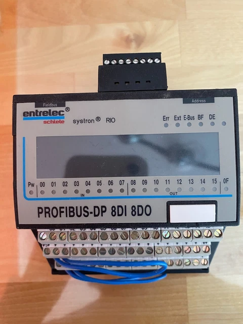 ENTRELEC SCHIELE PROFIBUS-DP 8DI 8DO + Systron RIO Bus Module £180.00 ...