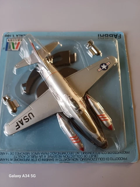 FABBRI DIECAST 1:100 Model Aircraft Lockheed F80 Shooting Star (P80 ...