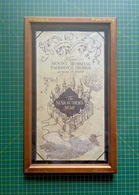 HARRY POTTER MARAUDERS map and Noble collection display case £52.68 ...