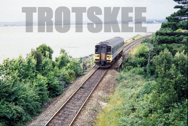 35MM SLIDE BR British Rail Diesel DMU Class 153 153380 Lympstone 1996 ...