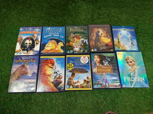 DISNEY CLASSIC DVD & CD Bundle X10 Bambi Beauty & The Beast Lion King ...