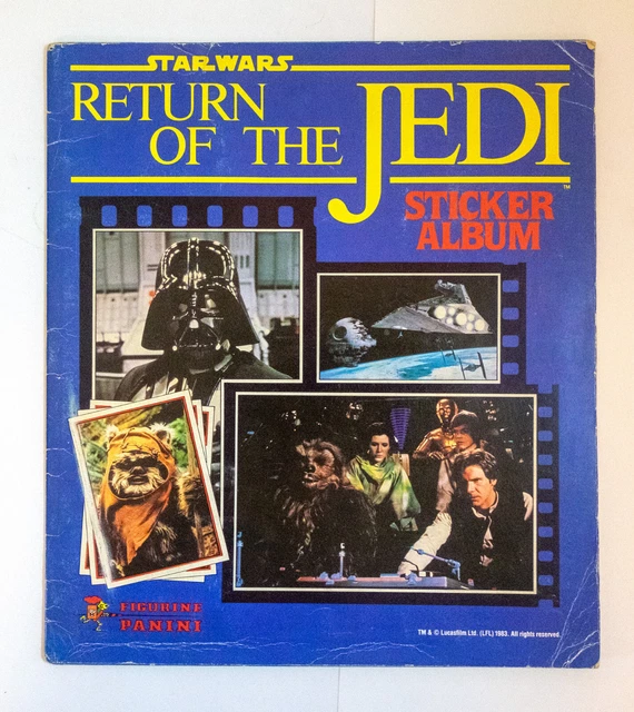STAR WARS RETURN of the Jedi Sticker Album 1983 Panini COMPLETE. £7.80 ...