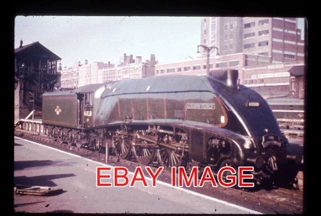 ORIGINAL 35MM SLIDE LNER CLASS A4 LOCO NO 60030 GLDEN FLEECE AT KINGS ...