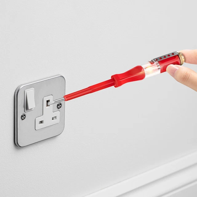 PORTABLE VOLTAGE METER Neon Bulb Power Detector Measurement Tool (Red ...