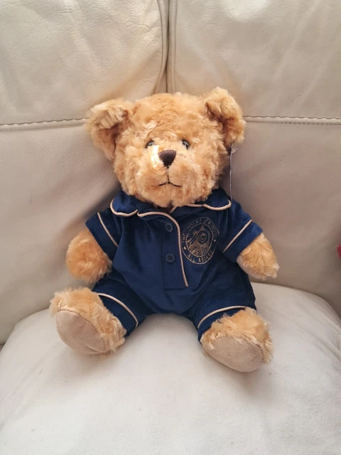 THE POLAR EXPRESS Teddy Bear. Blue Pyjamas. Plush. Soft Toy. Cuddly Toy ...