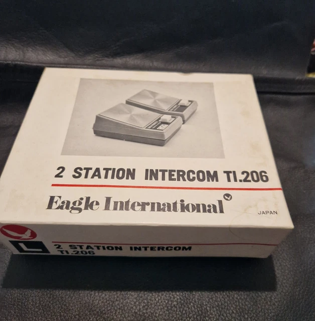 VINTAGE EAGLE 2 STATION WIRED INTERCOM MODEL TI 206 Boxed Untested ...