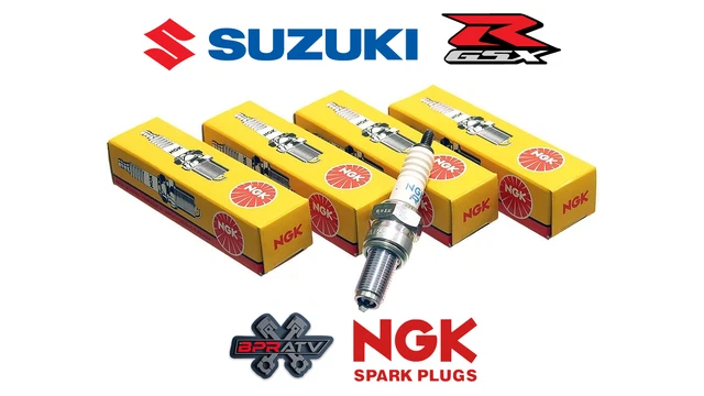 LOT DE QUATRE bougies d'allumage NGK Suzuki GSX-R750 R600 R1100 R1000 R1300 HAYABUSA CR9E EUR 37 ...