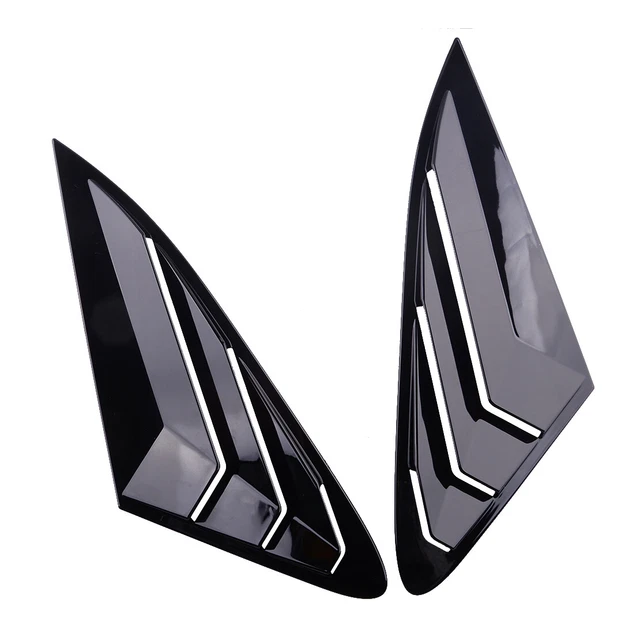 GLOSS BLACK SIDE Vent Rear Window Quarter Louver Fit For Kia K5 Optima ...