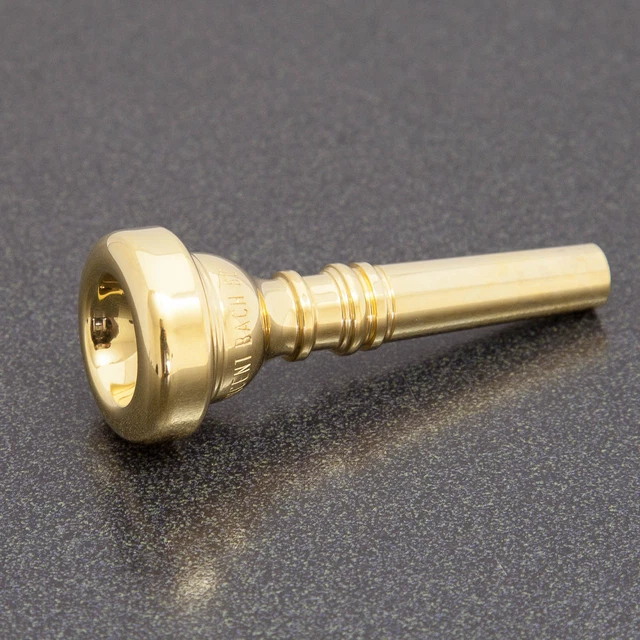 GENUINE BACH 7C 24k Gold Plated Cornet Mouthpiece #10 Backbore New in ...
