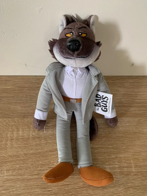 DREAMWORKS THE BAD Guys 2022 "Mr. Wolf" Plush Character Soft Toy Doll ...