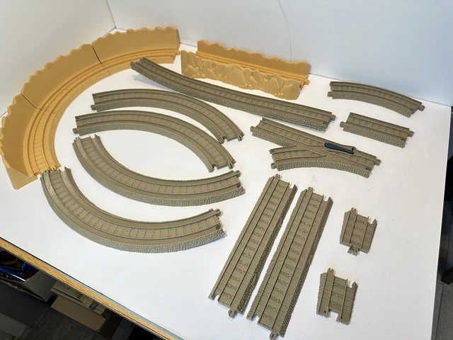 TOMY TRACKMASTER Thomas & Friends Brown Beige Track Bundle Joblot £8.00 ...