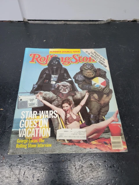 1983 “ROLLING STONE” Magazine "Star Wars On Vacay" Princess Leia Darth ...
