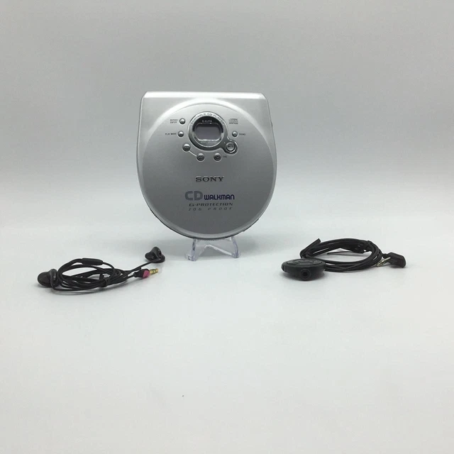VINTAGE SONY CD Walkman - Portable Compact Disc Player - Silver (D ...