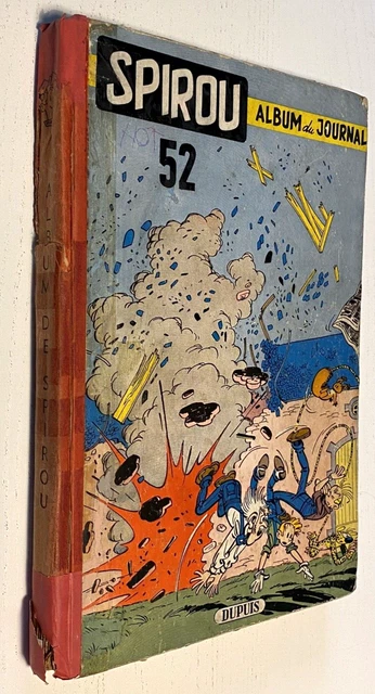 RELIURE RECUEIL ALBUM du journal SPIROU N° 52 - 1955 - Etat Moyen EUR 95,00 - PicClick FR