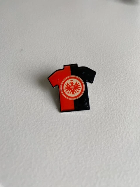 PIN EINTRACHT FRANKFURT Trikot rot schwarz Adler Logo Wappen Metall neu ...