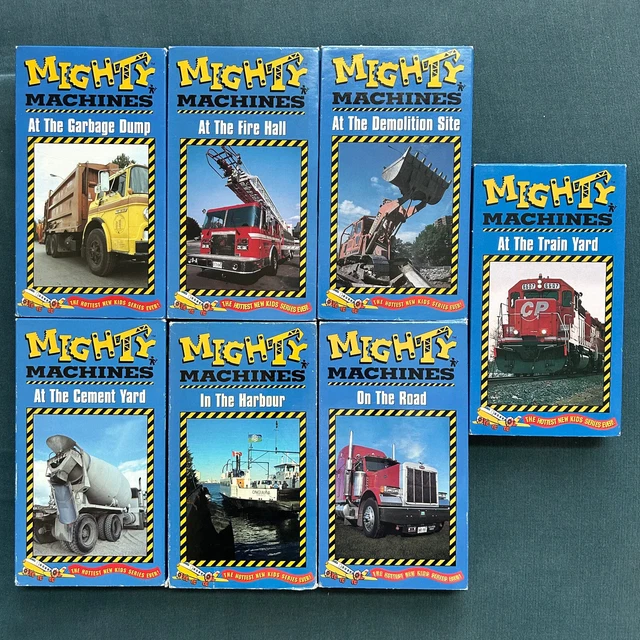 MIGHTY MACHINES VHS Lot of 7 1994 Boats Trucks Trains £13.77 - PicClick UK