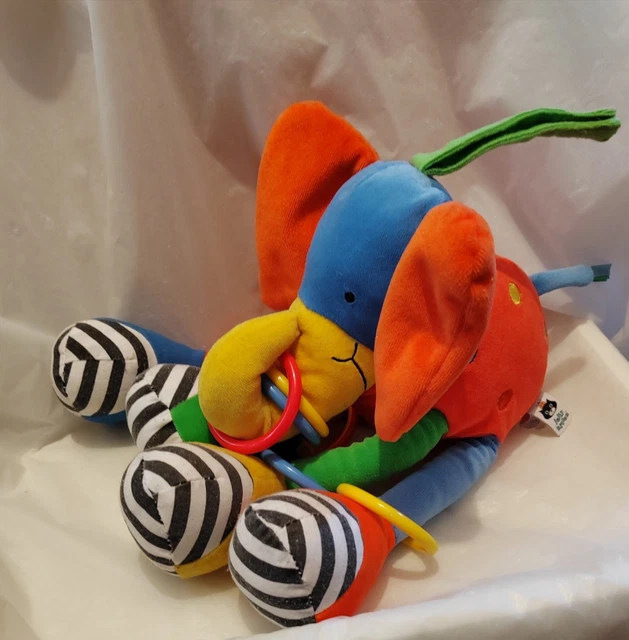 JELLYCAT JELLY KITTEN large hoopy loopy elephant Sensory Toy soft toy £ ...