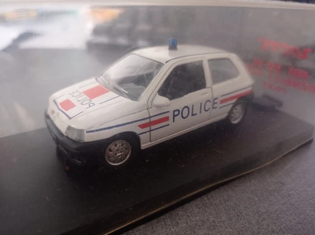 VOITURE MINIATURE RENAULT Clio Police REF 212 Verem France 1/43 EUR 10 ...