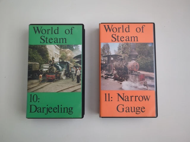 WORLD OF STEAM Vol 10 Darjeeling & Vol 11 Narrow Gauge VHS Tapes £4.99 ...