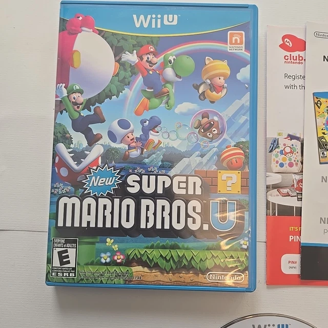 NEW SUPER MARIO Bros. U (Nintendo Wii U, 2012) Complete W/ Manual CIB ...