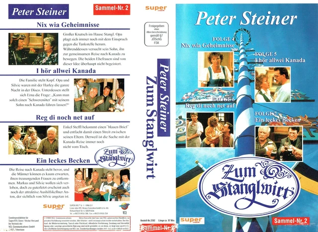 (VHS) PETER STEINER - Zum Stanglwirt - Sammel Nr. 2 - Erna Waßmer, Gerda Steiner EUR 15,00 ...