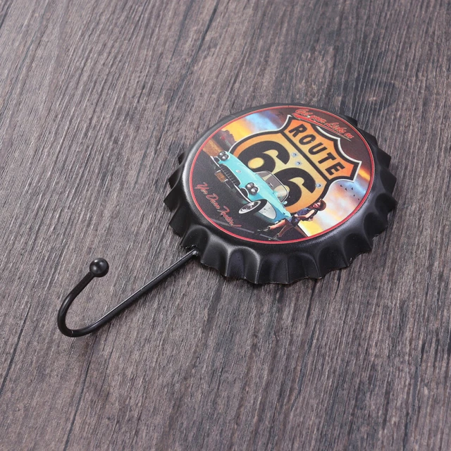 CROCHET EN FER Forgé Crochets Pour Capsules De Bouteilles Bière Rétro ...