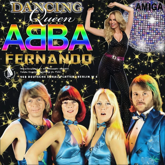 7& ABBA DANCING Queen / Fernando AGNETHA FRIDA BENNY BJÖRN AMIGA 456237 DDR 1976 EUR 18,95 ...